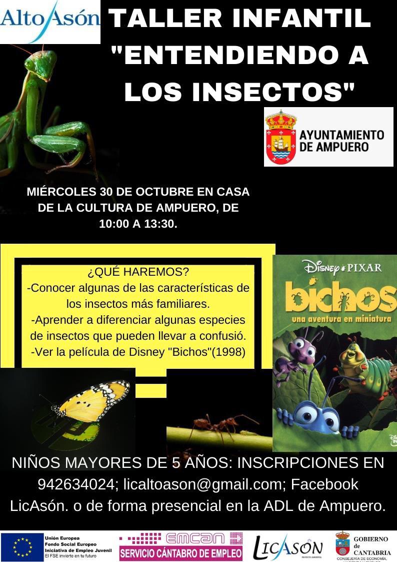 TALLER INFANTIL "ENTENDIENDO A LOS INSECTOS" - Ayuntamiento de Ampuero